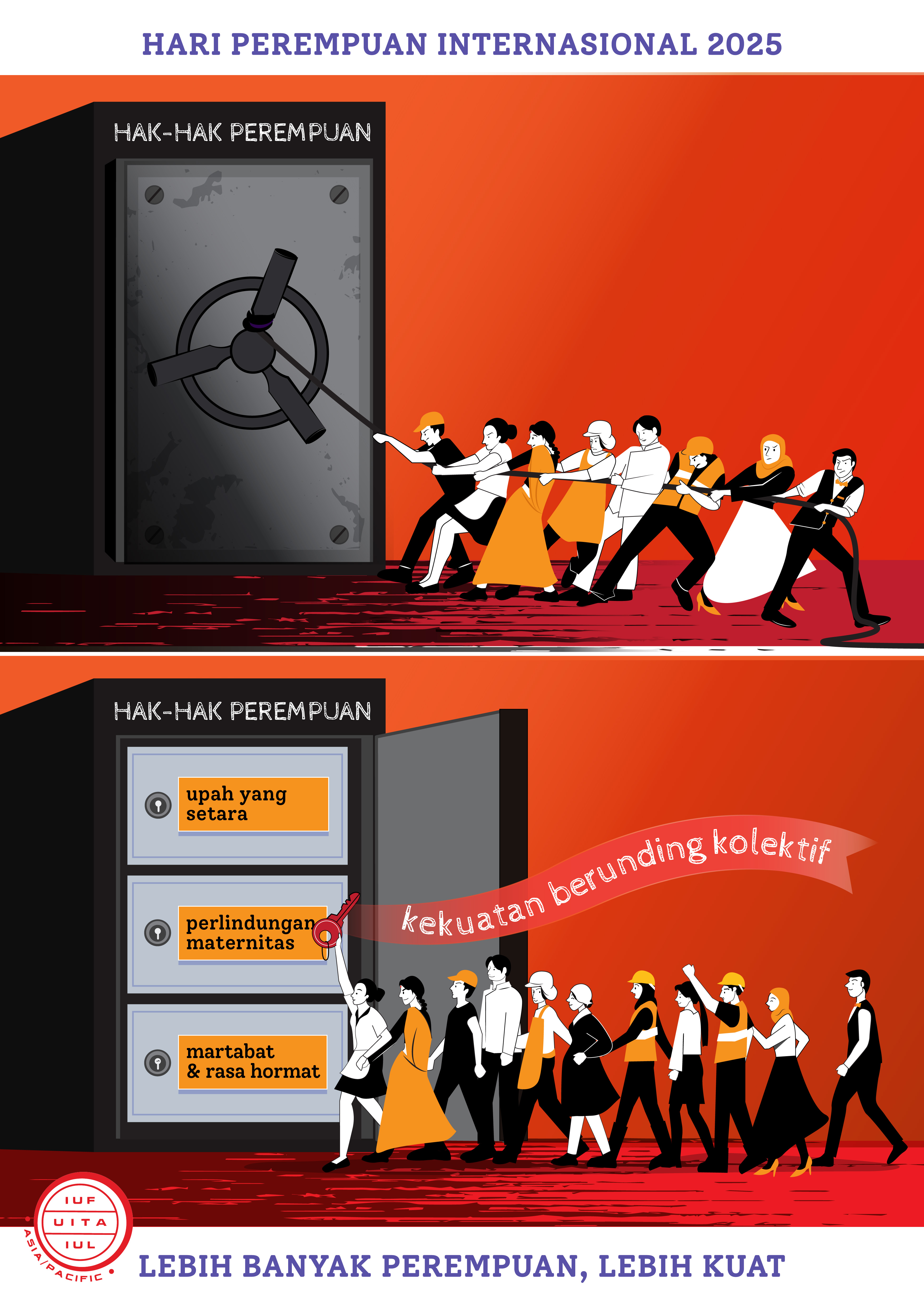 International Women S Day 2025 Posters In 19 Languages Iuf Asia Pacific